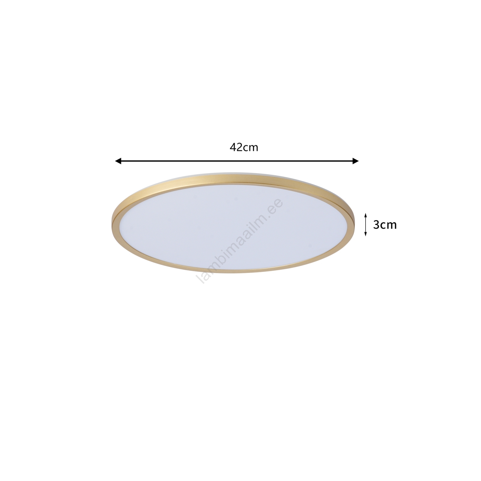Brilagi - LED-vannitoa valgusti ULTRA SLIM LED/24W/230V Ø 42 cm kuldne ...