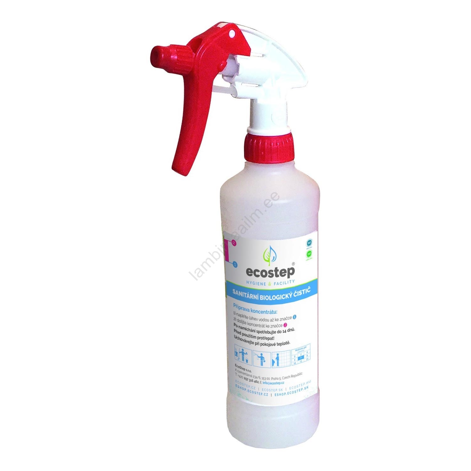 EcoStep 90003 - Pudel pihustiga bio-puhastusvahendi jaoks | Lambimaailm