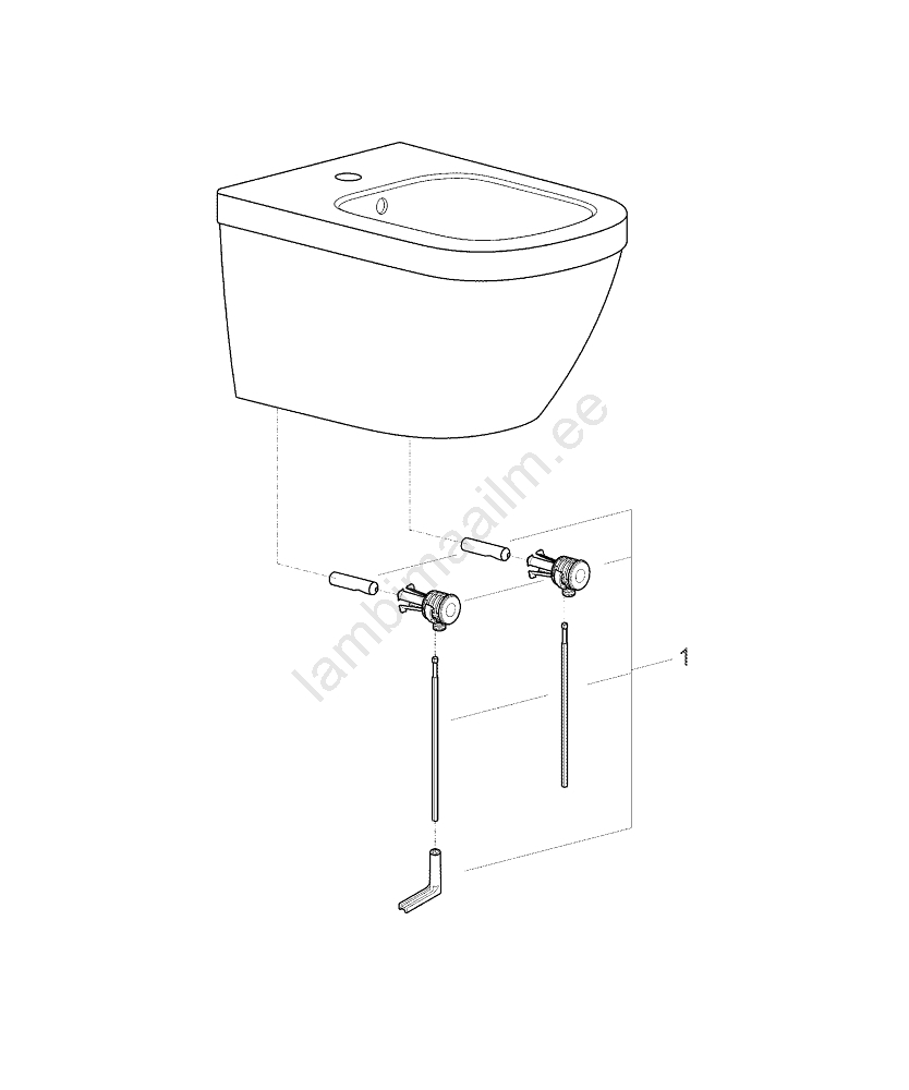 GROHE 39208000 - Seinale paigaldatav bidee EURO CERAMIC 540 × 375 mm ...