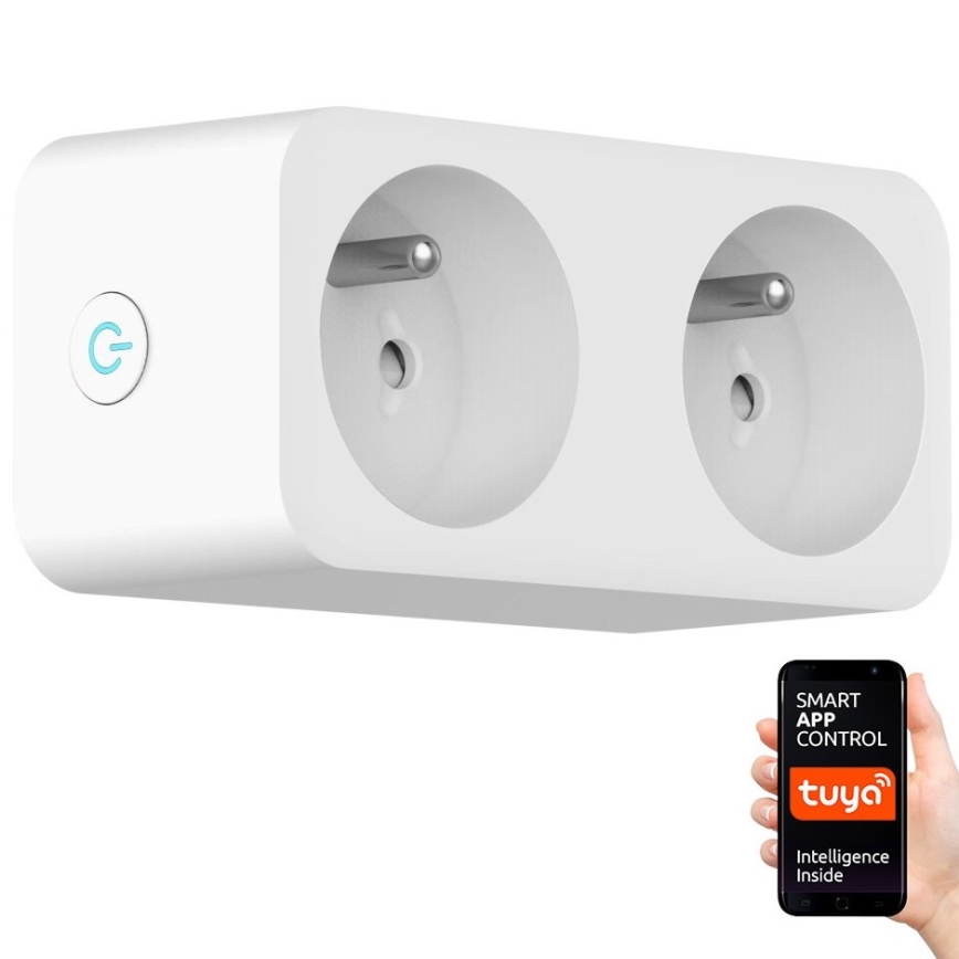 Immax NEO 07752L - Nutikas pistikupesa jaotur 2x16A/230V Wi-Fi Tuya ...