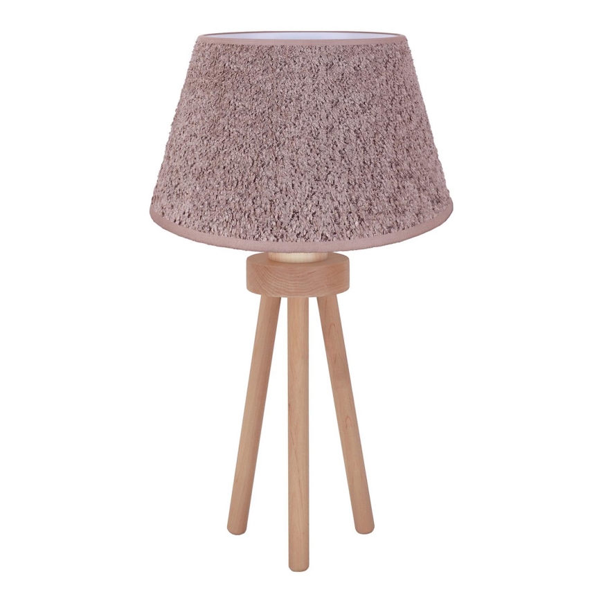 Laualamp BOUCLE 1xE27/15W/230V pruun/puit | Lambimaailm