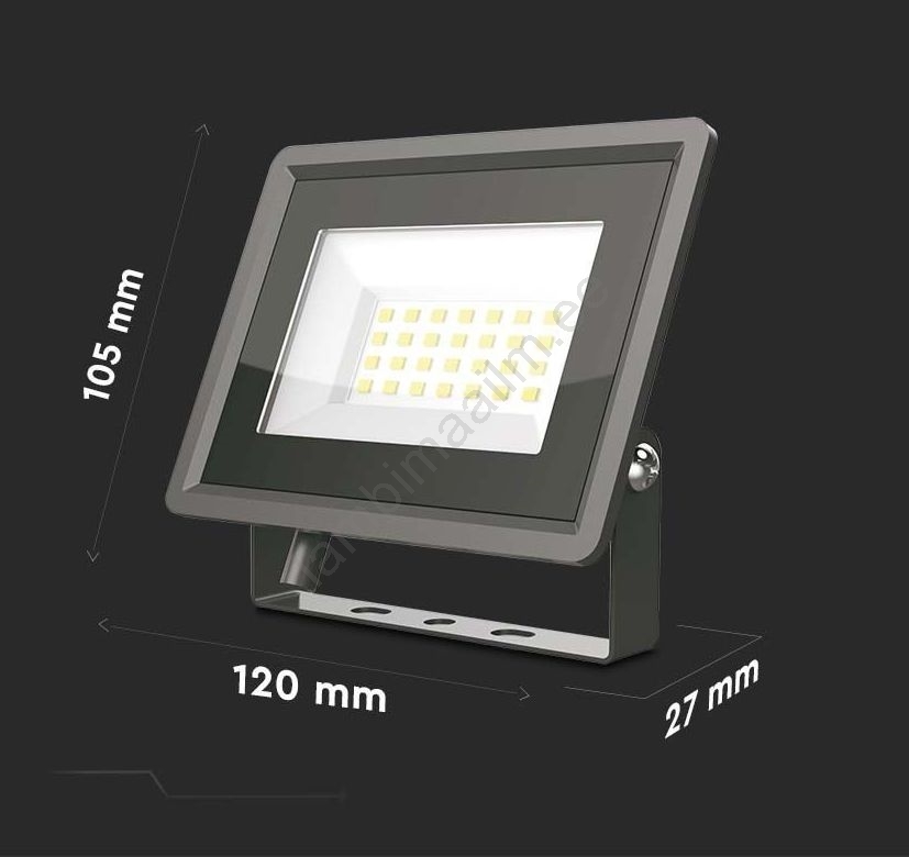 LED Prožektor LED/20W/230V 4000K IP65 must | Lambimaailm
