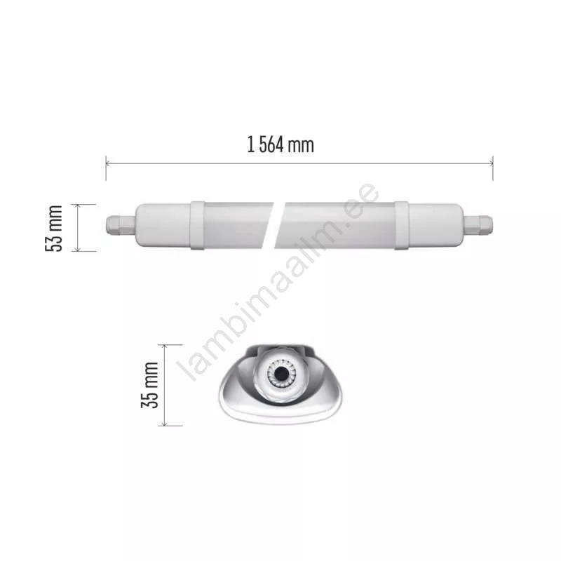 LED Tööstuslik valgusti LED/45W/230V IP65 4000K | Lambimaailm