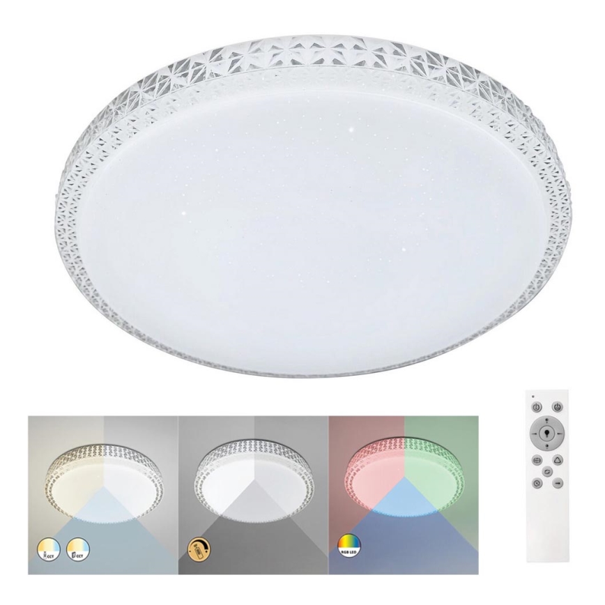 Rabalux - LED RGB Hämardatav laevalgusti LED/24W/230V + Pult 3000-6000K ...
