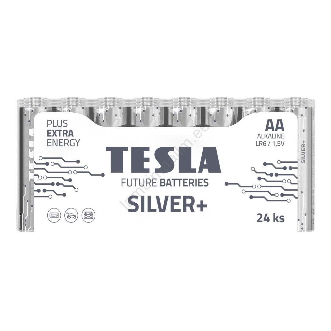 Tesla Batteries - 24 tk Alkaline patarei AA SILVER+ 1,5V 2900 mAh ...